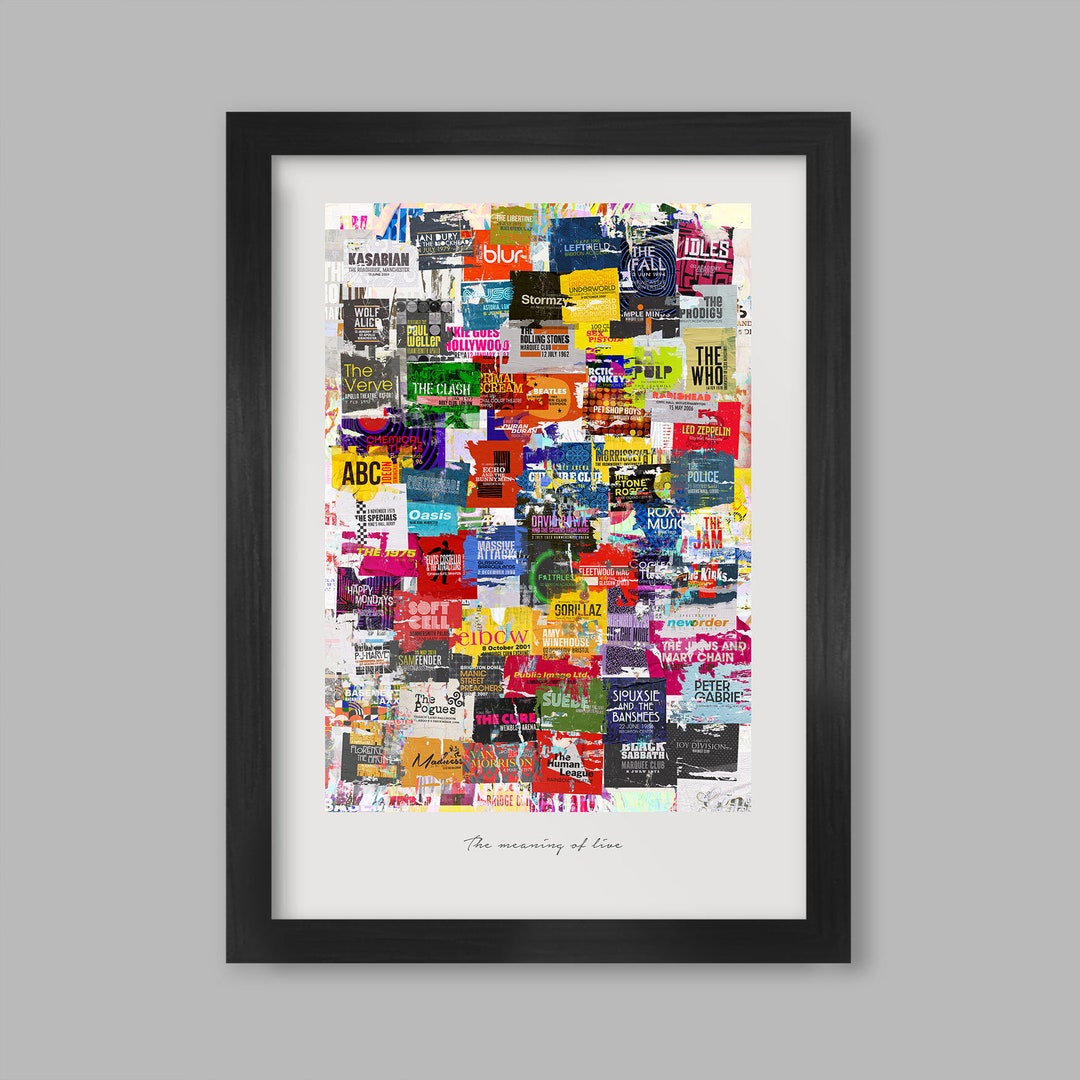 The Meaning of Live - Music Poster Print - Etsy