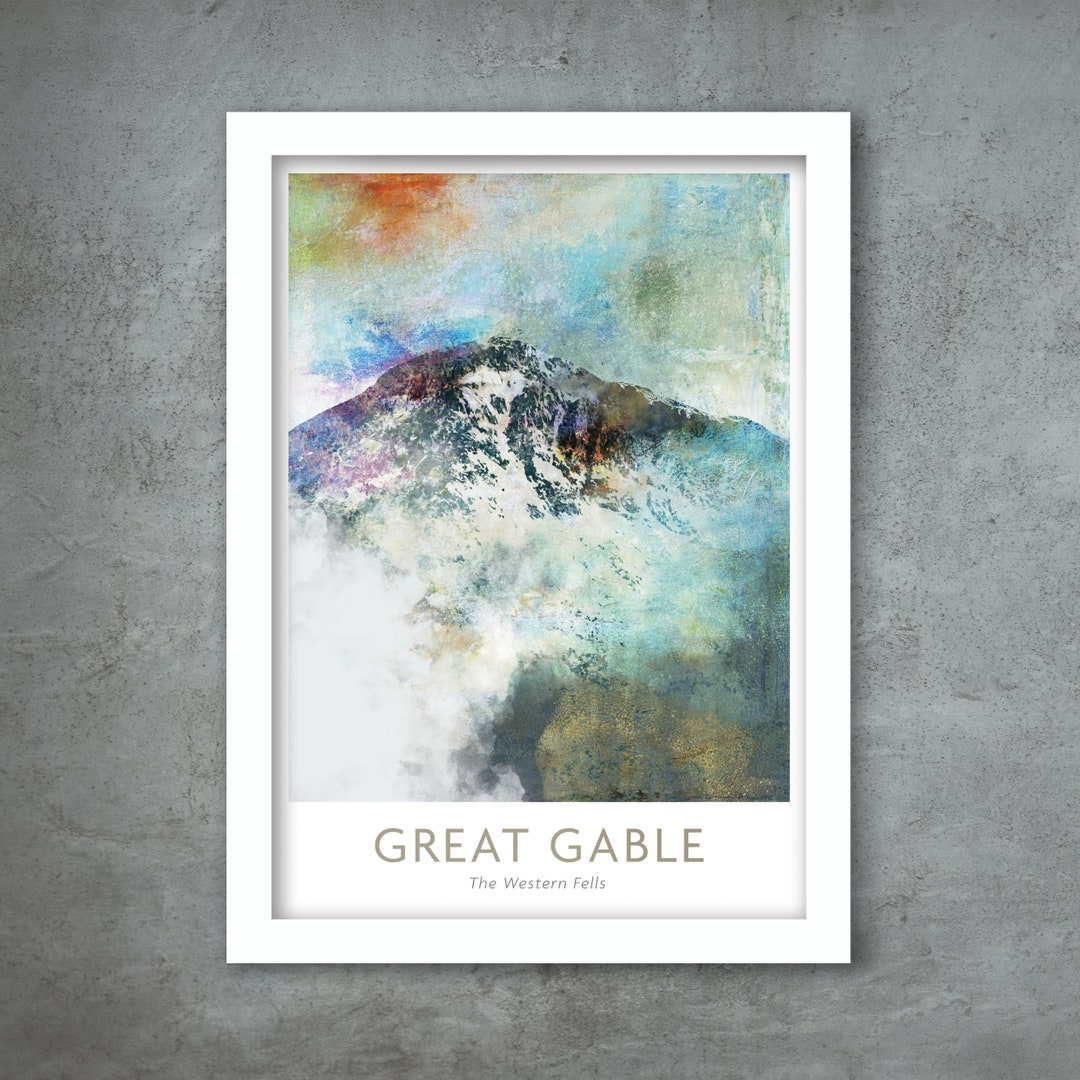 Great Gable Abstract Poster Print - Etsy