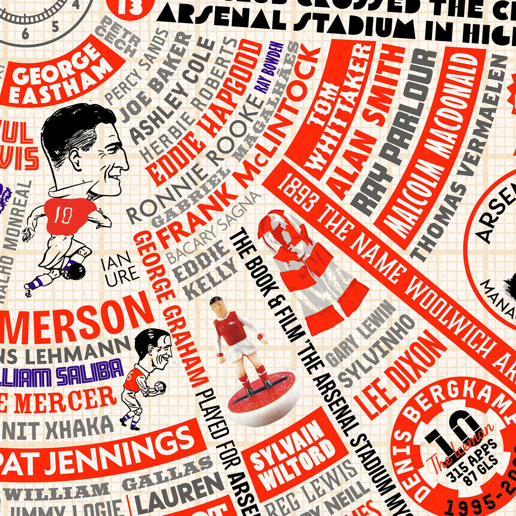 Arsenal Wheel of Fame Poster Print - Etsy