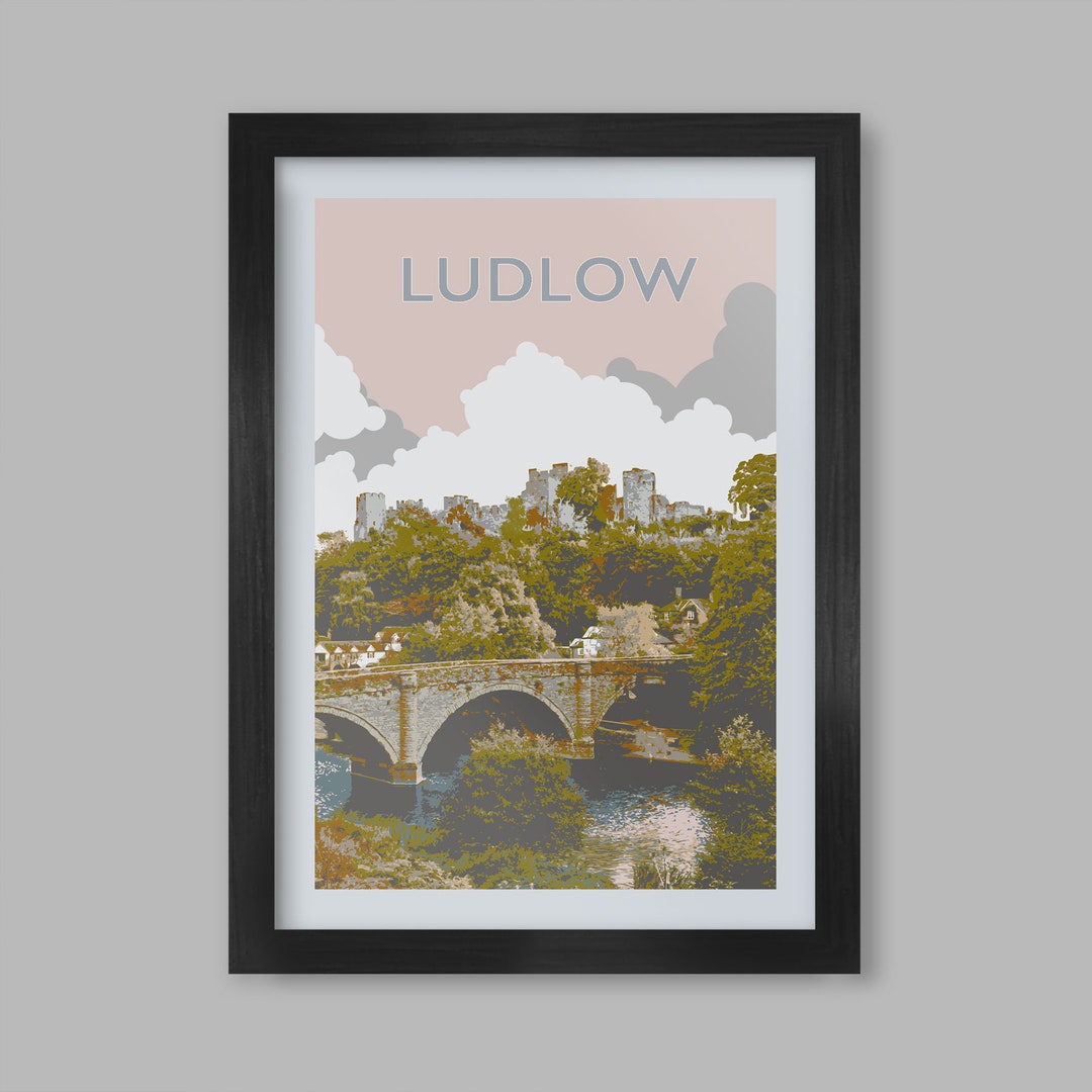 Ludlow - Retro Style Poster - Etsy