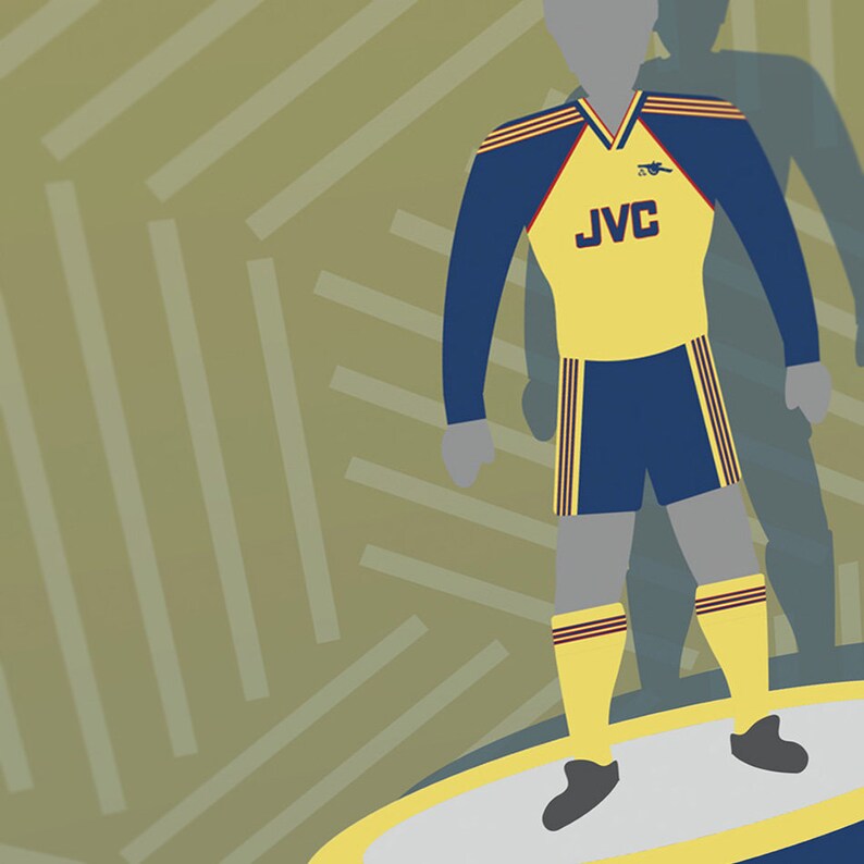 Arsenal '89 Football Poster Print - Etsy
