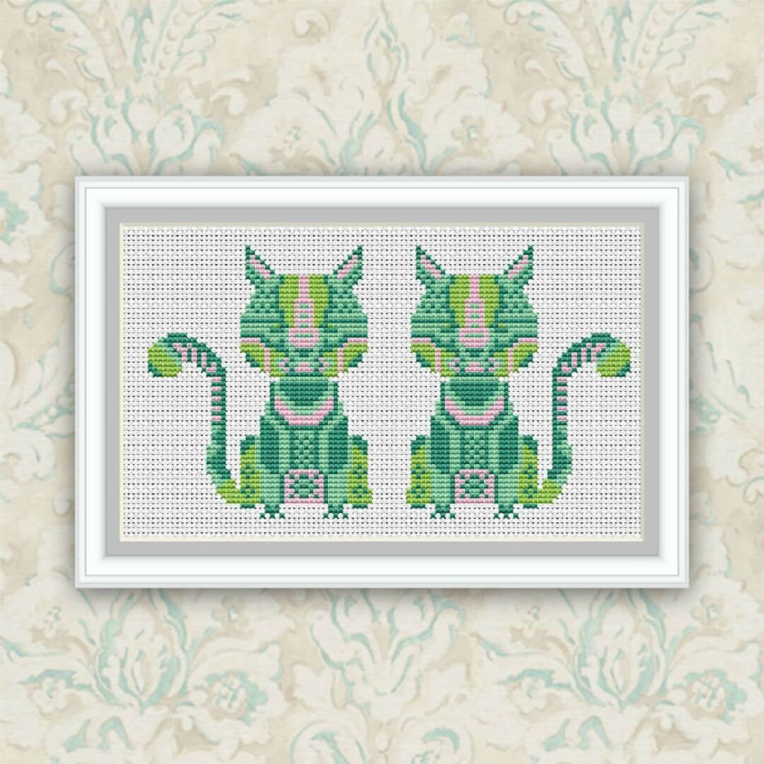 Cats Cross Stitch Pattern Animals Funny Gifts for Him Counted Cross ...