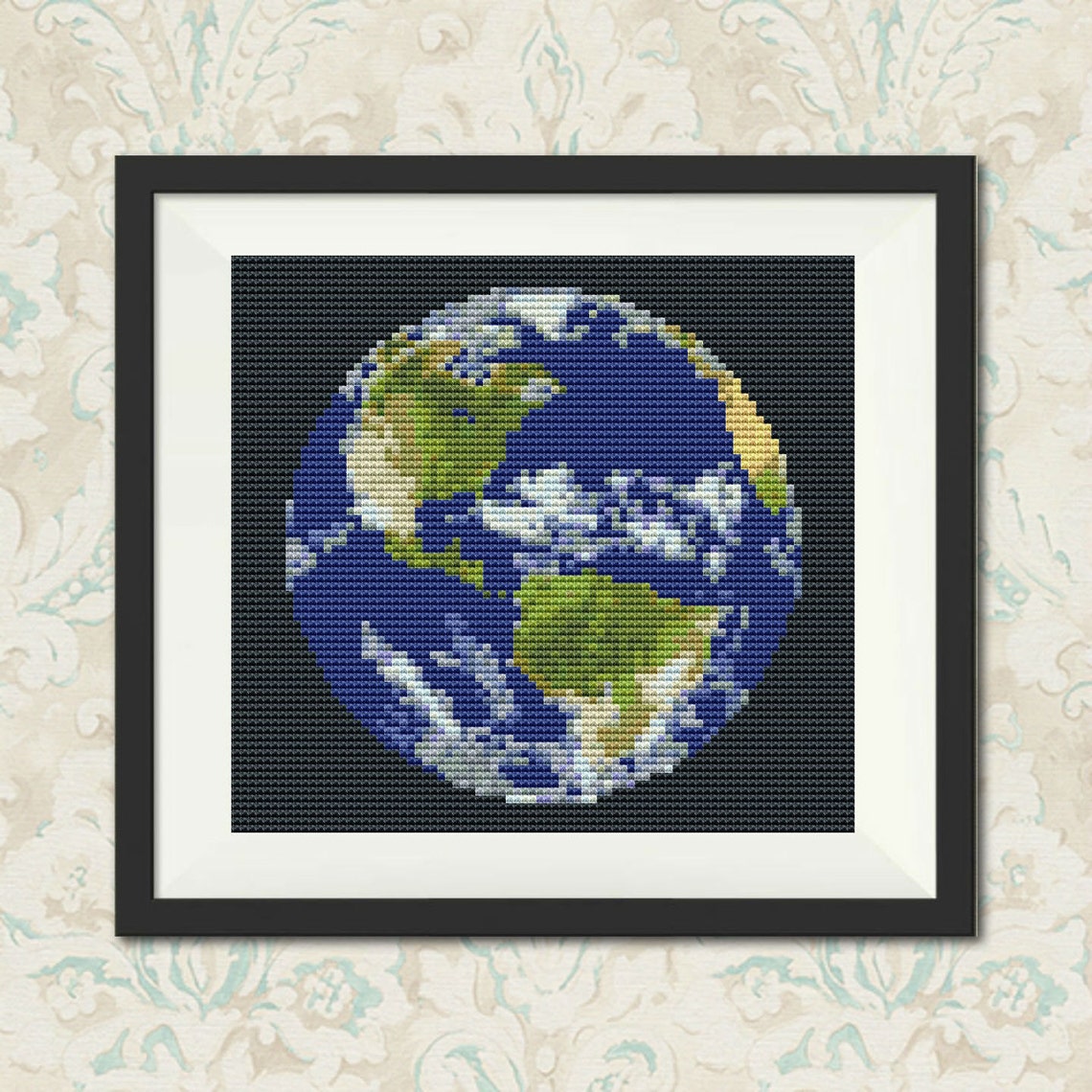 Earth Cross Stitch Pattern Counted Cross Stitch PDF Instant - Etsy