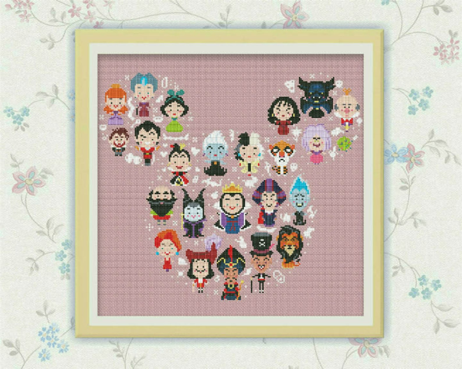 Mini Villains Cross Stitch Pattern Villains Mini Pixel - Etsy