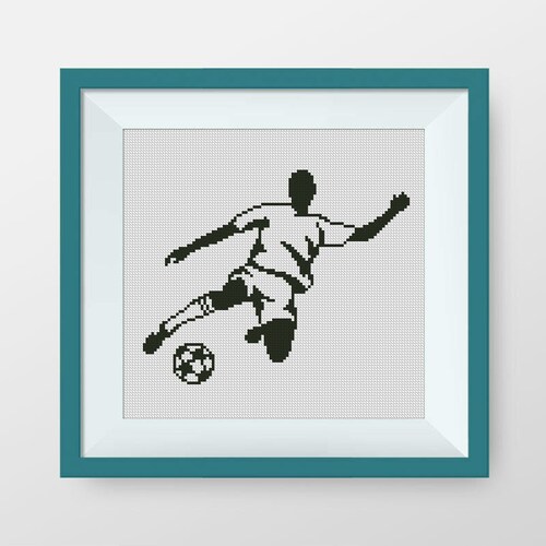 Soccer Player Cross Stitch Pattern 3 Instant Download Instant - Etsy