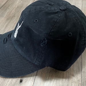 Halloween Hat-skelton Peace Hat, Embroidered Skeleton Hat, Spooky ...