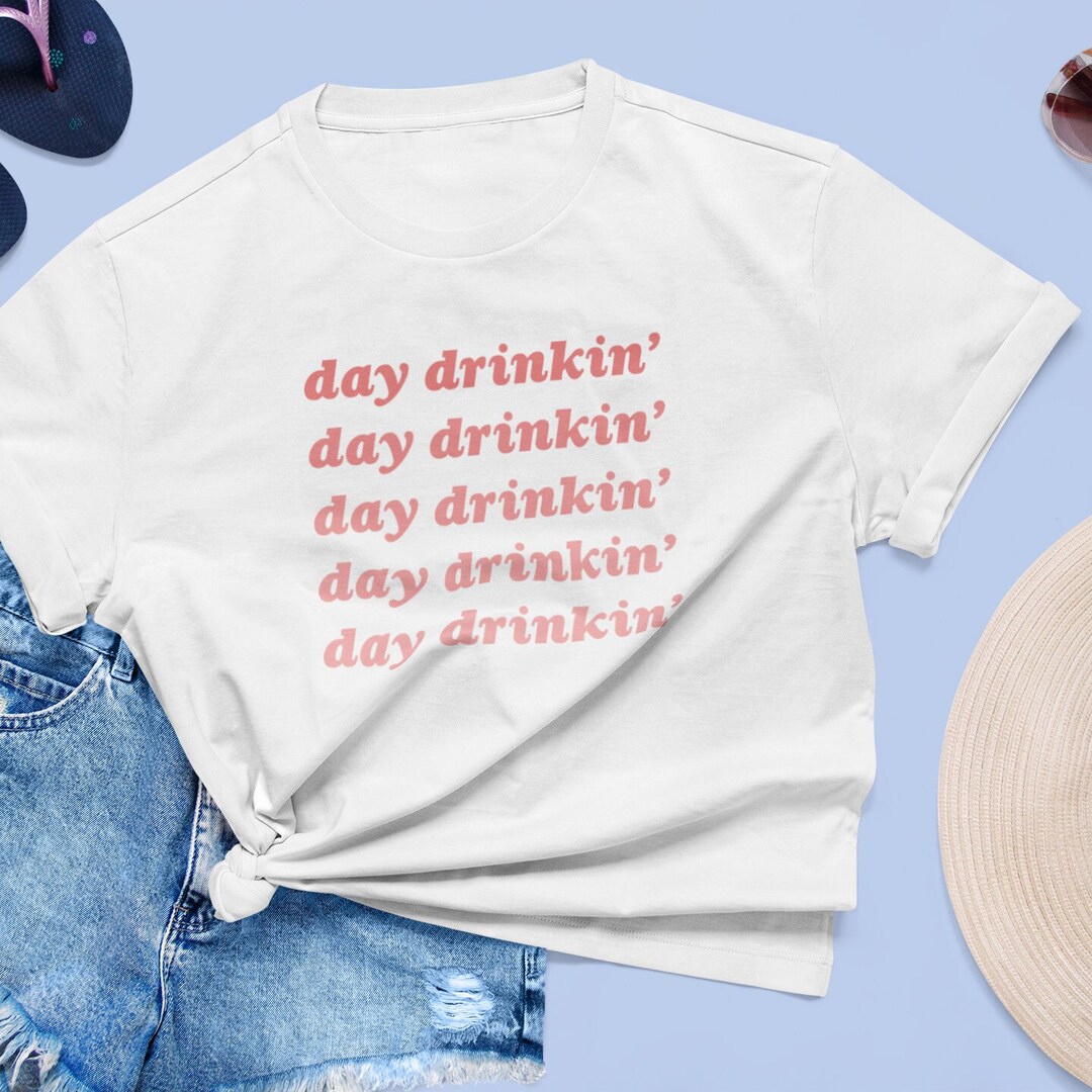 Day Drinking-comfort Colors Shirt-brewery Shirt-winery Outfit-beach ...