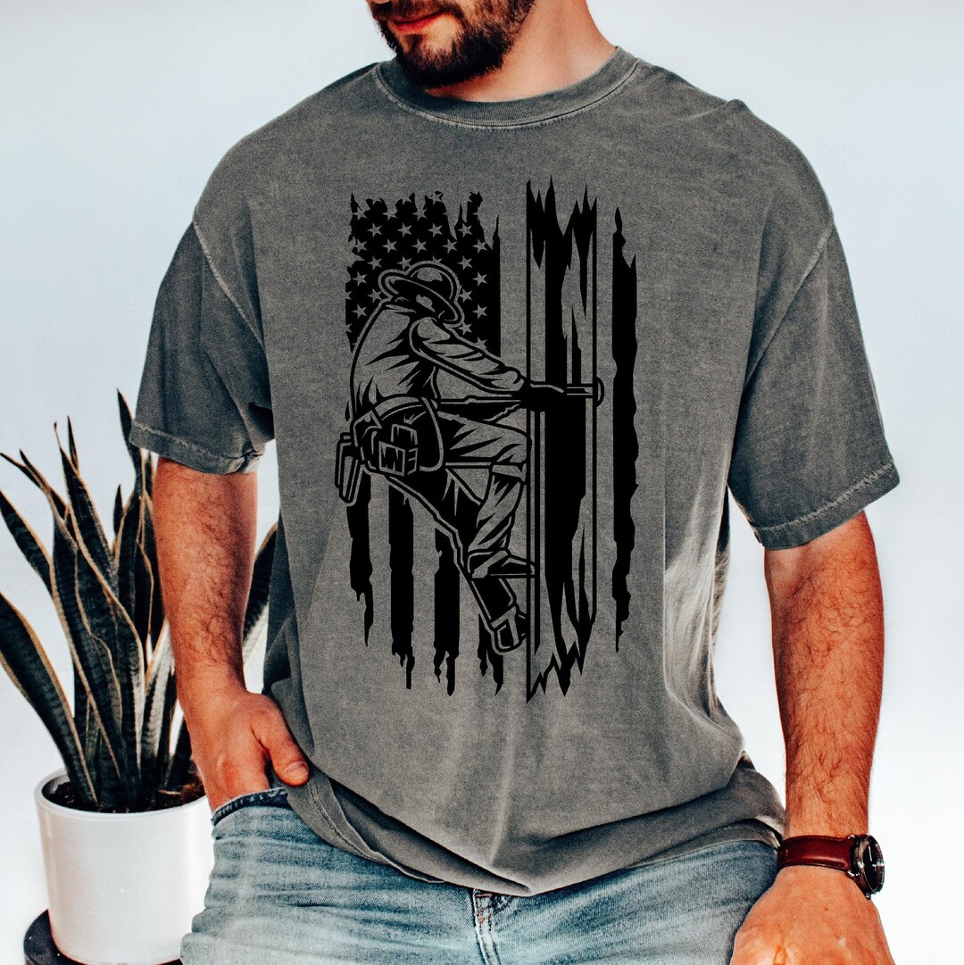 Lineman Shirt-power Lineman Shirts-lineman T-shirts-electrician Dad ...