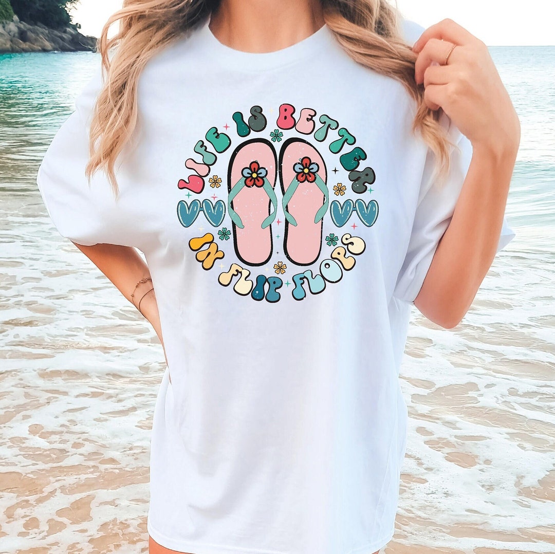 Life is Better in Flip Flops T-shirt, Cute Summer Shirt, Cute Cruise ...
