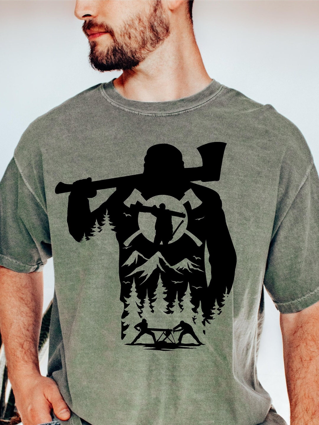 Lumberjack T-shirt, Comfort Colors Logger Shirt, Wood Cutter Gift - Etsy