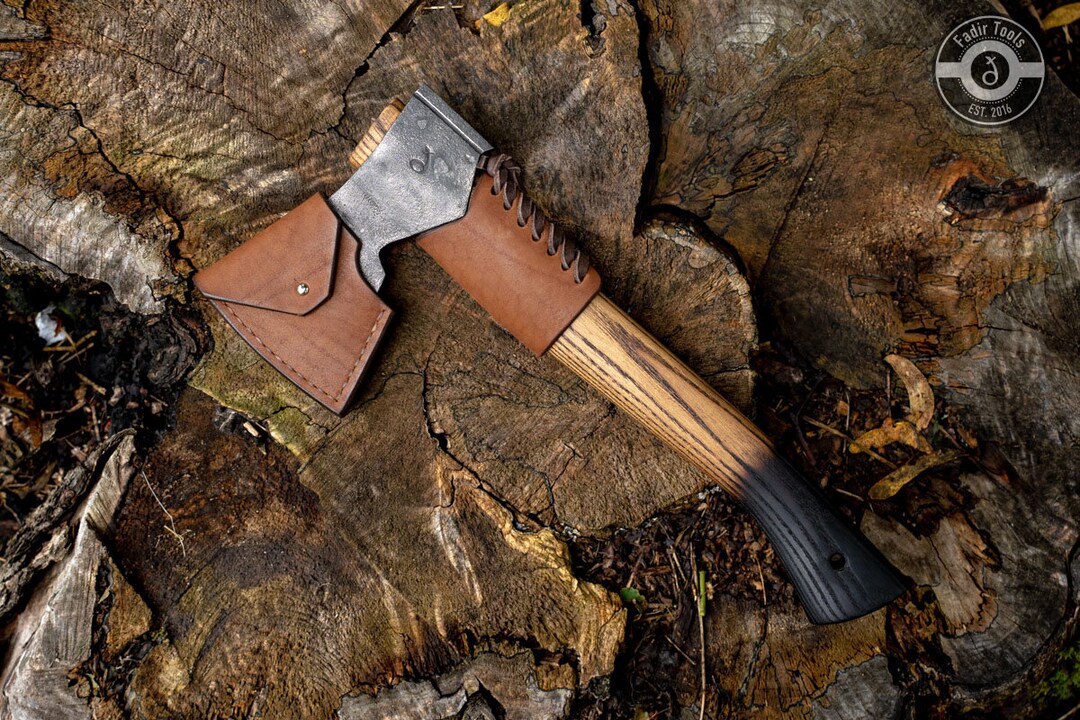 Small Camping Axe Hatchet With Short Ash Handle for Bushcraft - Etsy