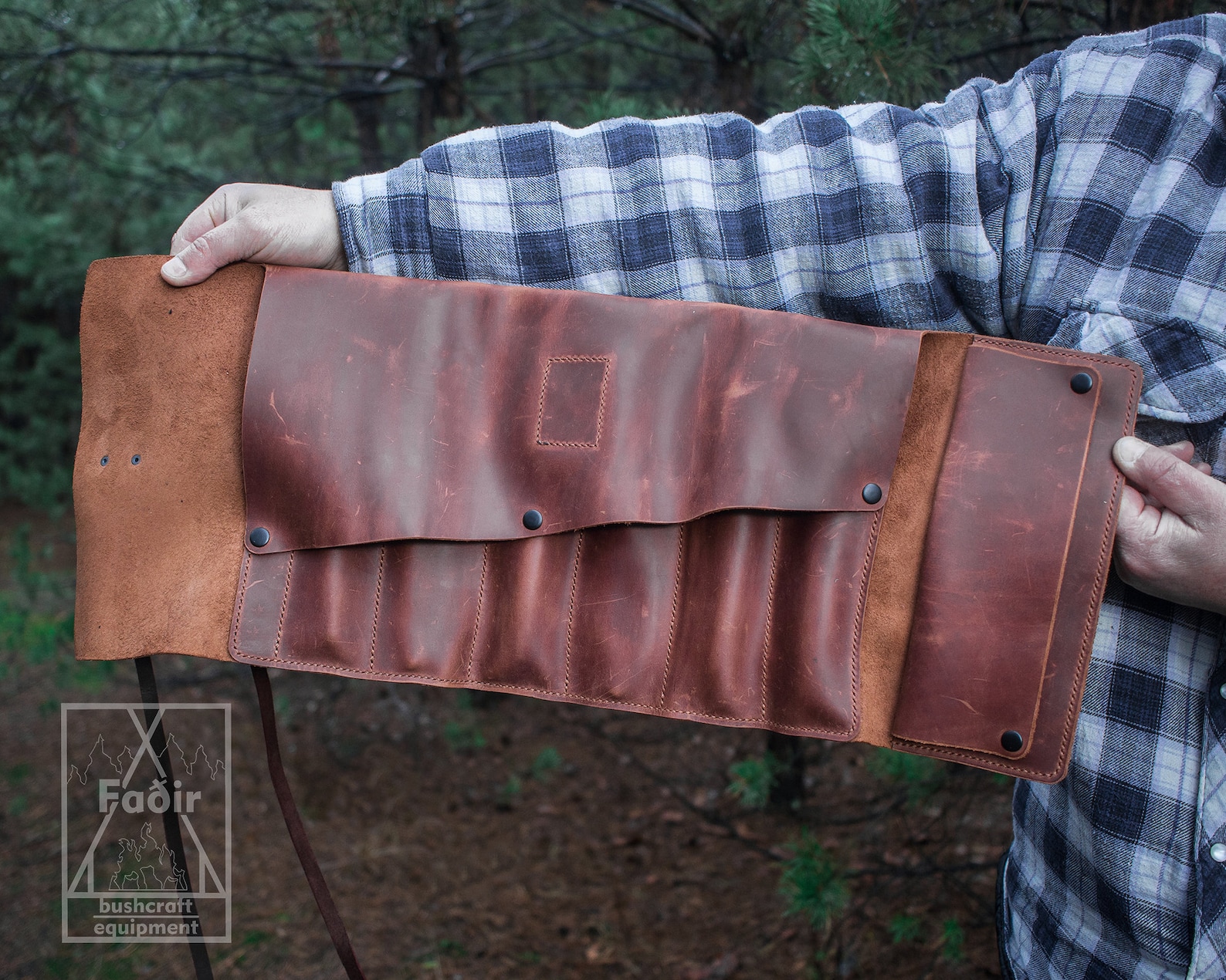Leather Tools Roll Bag for 6 Tools | Etsy