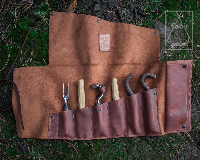 Leather Tools Roll Bag for 6 Tools | Etsy