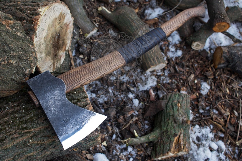 Felling Hand-Forged Axe from 52100 High Carbon Steel Felling | Etsy