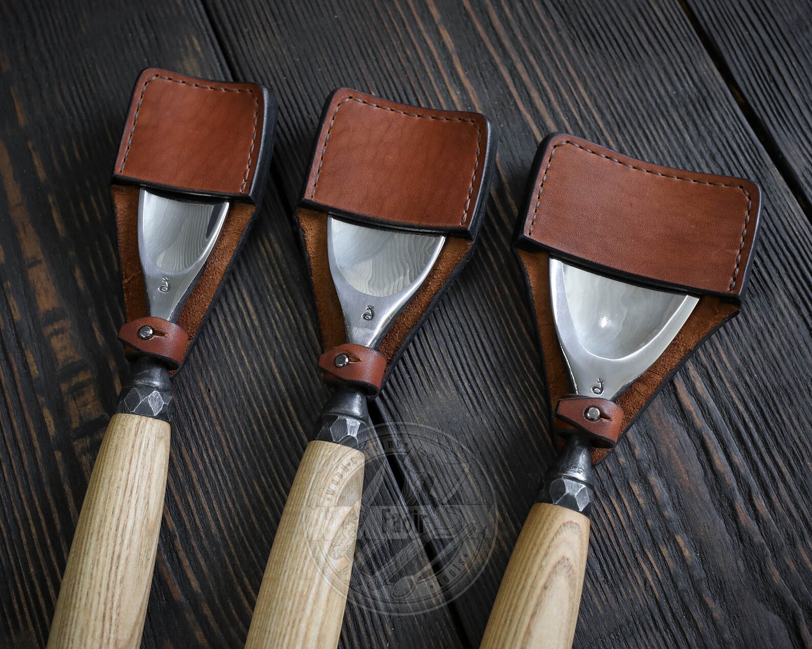 Set of Three Timber Framing Gouges of 40 55 75 Mm - Etsy
