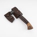 Small Bearded Axe With Short Handle and Leather Wrapping, Viking Axe ...
