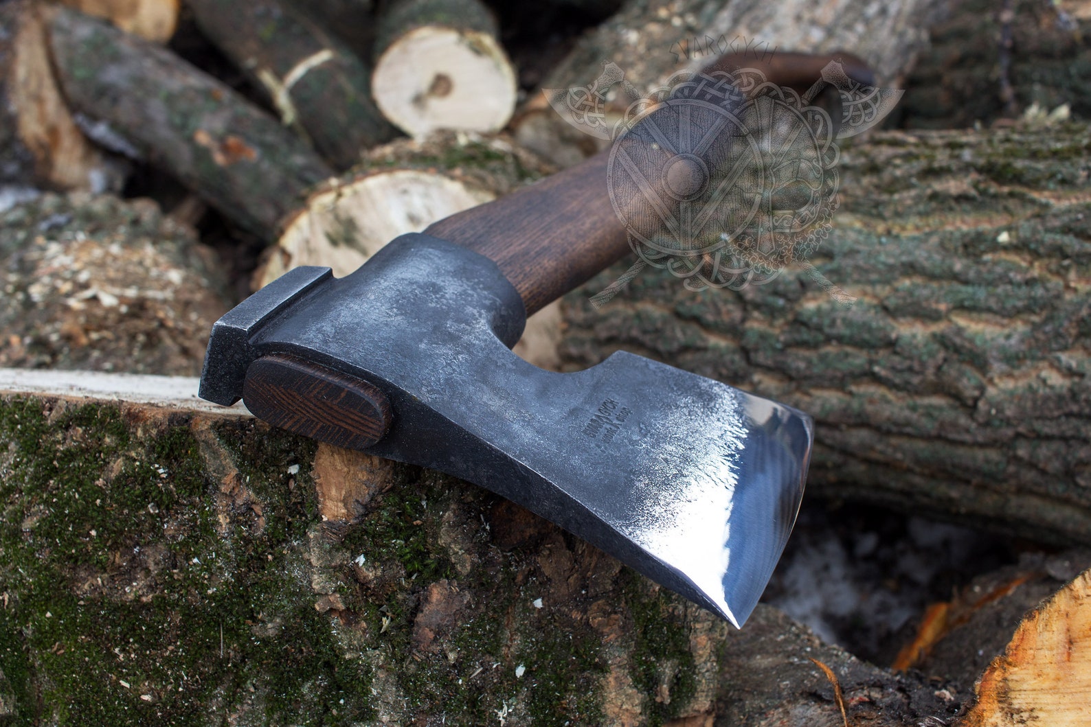 Finnish Forest Axe Hand-Forged Axe from 52100 Chopping Axe | Etsy