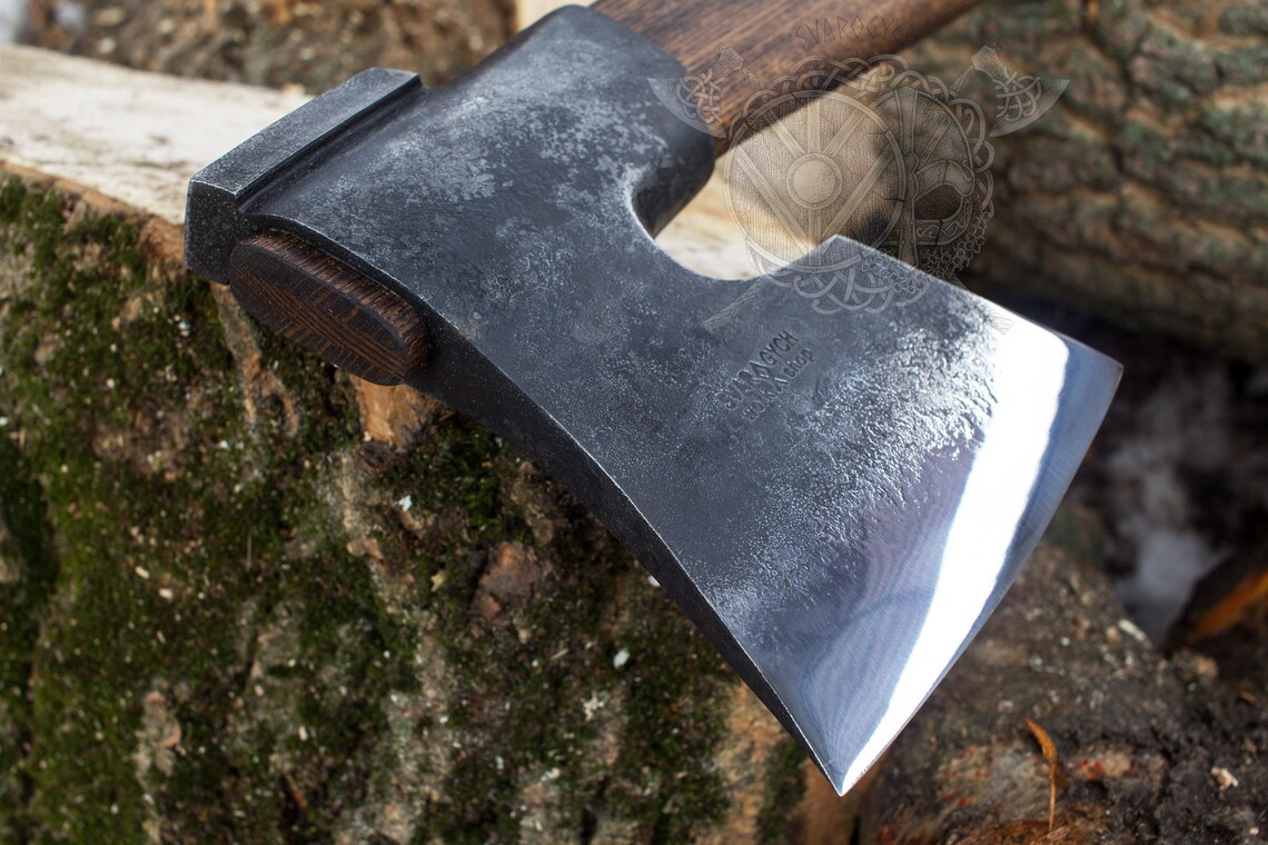 Finnish Forest Axe Hand-Forged Axe from 52100 Chopping Axe | Etsy
