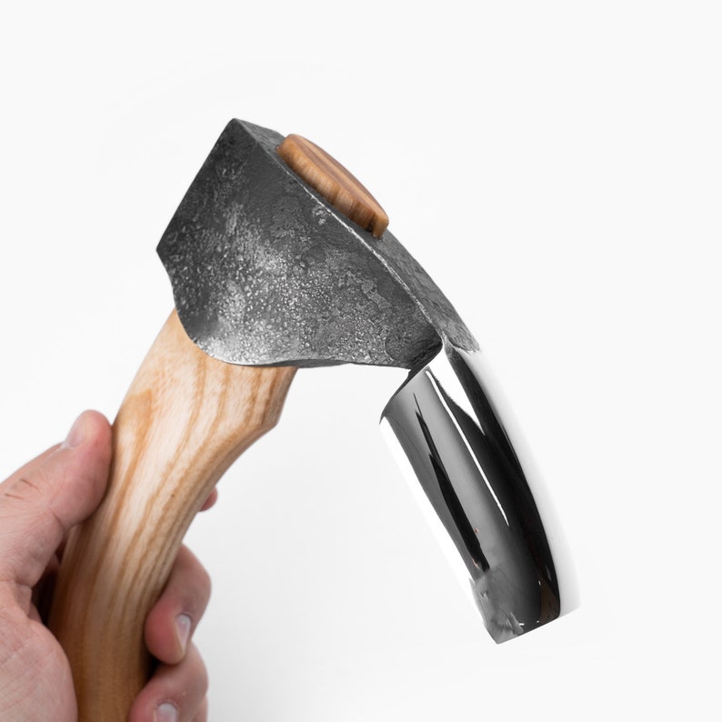 Hand-forged Adze: Carpentry Tool With Ash Handle & Leather Case - Etsy