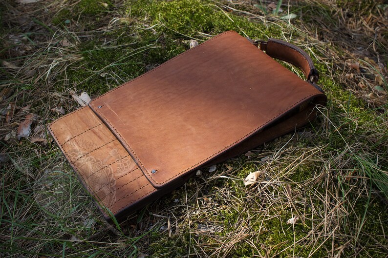 Set Five Chisels with Beveled edges and rings and leather on | Etsy