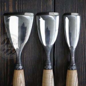 Set of Three Timber Framing Gouges of 40 55 75 Mm - Etsy