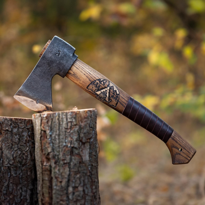 Hand Forged Hatchet - Etsy