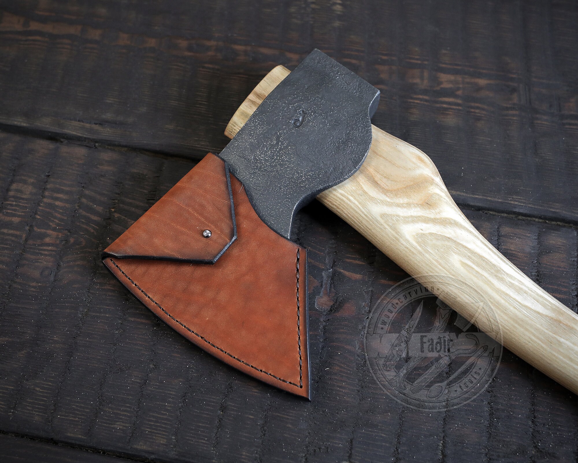 Felling Hand-Forged Axe from 52100 High Carbon Steel Felling | Etsy