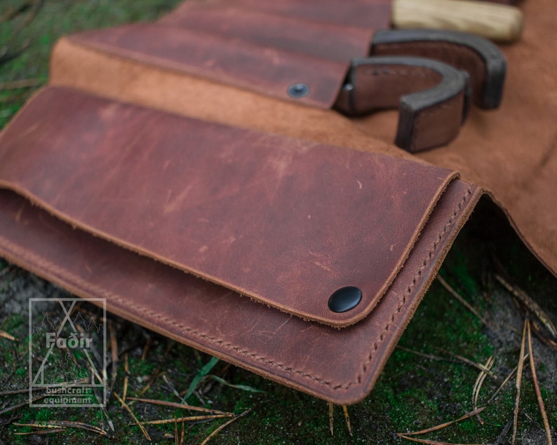 Leather Tools Roll Bag for 6 Tools | Etsy