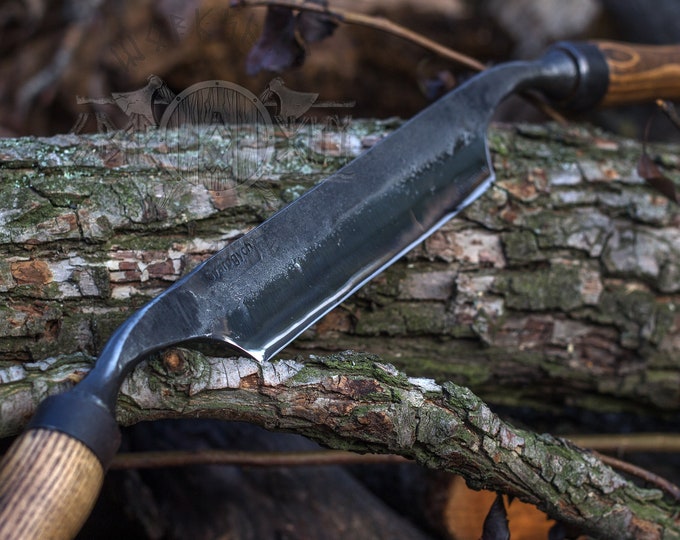 Carpenters 6 Short Straight Drawknife With Small Radius, Carpentry Tool ...