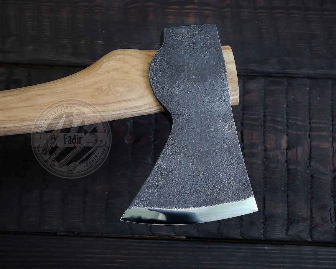 Felling Hand-Forged Axe from 52100 High Carbon Steel Felling | Etsy