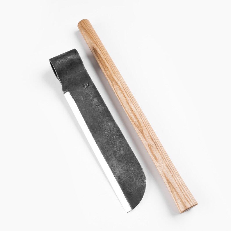 Hand-forged Splitting Froe: Ash Handle, Leather Case - Etsy