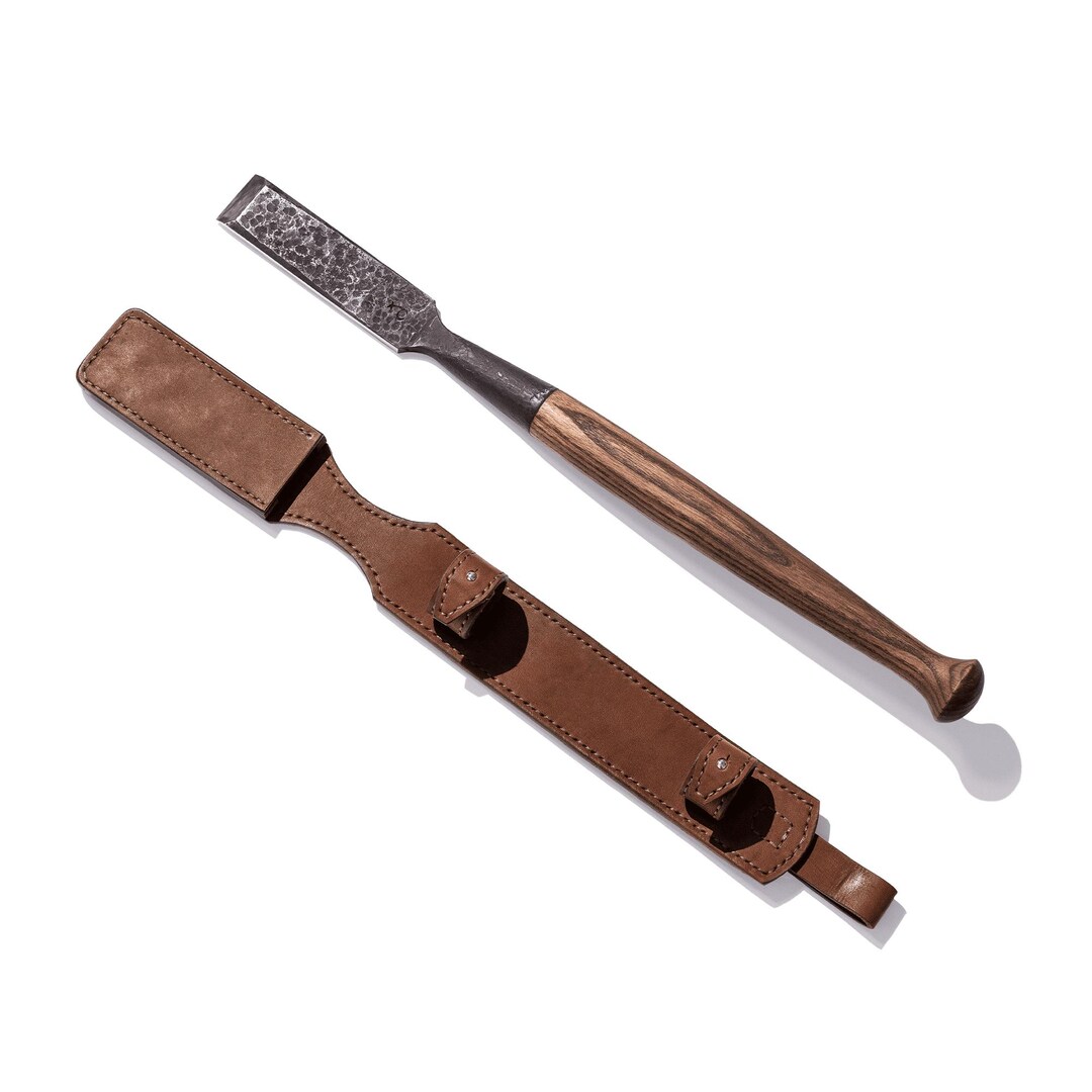 Long 1.5 Wood Timber Framing Chisel With Beveled Edges, Angled Handle ...