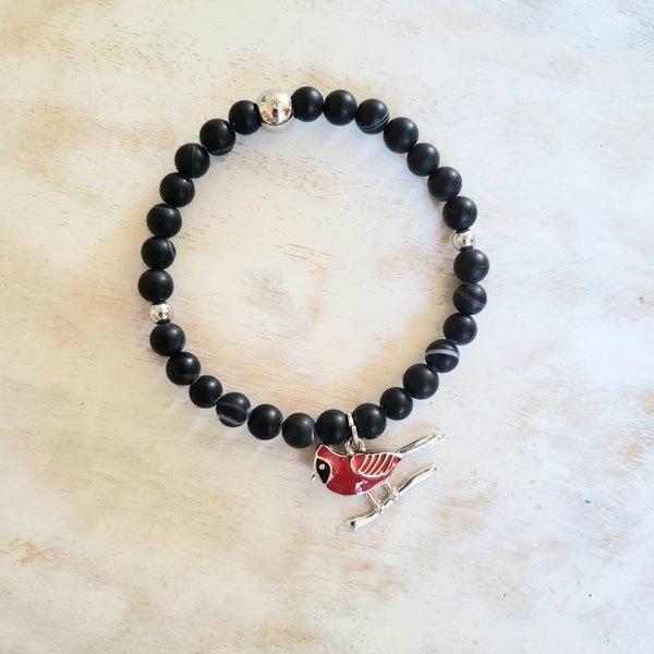 Cardinal Bead - Etsy