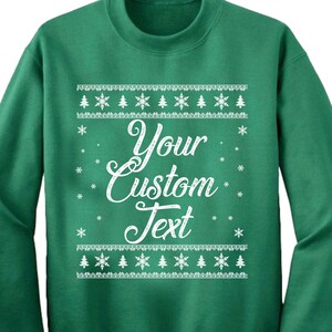 Customized Christmas Sweater Sweatshirt, Custom Christmas Shirts ...