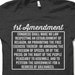 1st Amendment T Shirt, Free Speech Shirt, First Amendment Tee ...