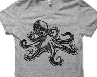 Octopus T Shirt - Etsy