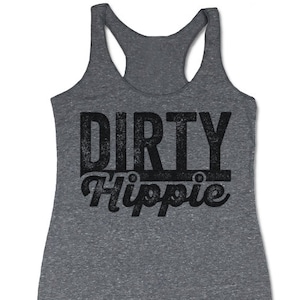 Dirty Hippy Tank. Funny Yoga Tops. Racerback Tanks for Women. - Etsy