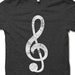 Retro Treble Clef T Shirt | Musician Tshirt | G-clef Shirts | High ...