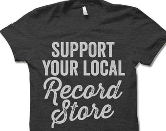 Record Store Shirt - Etsy