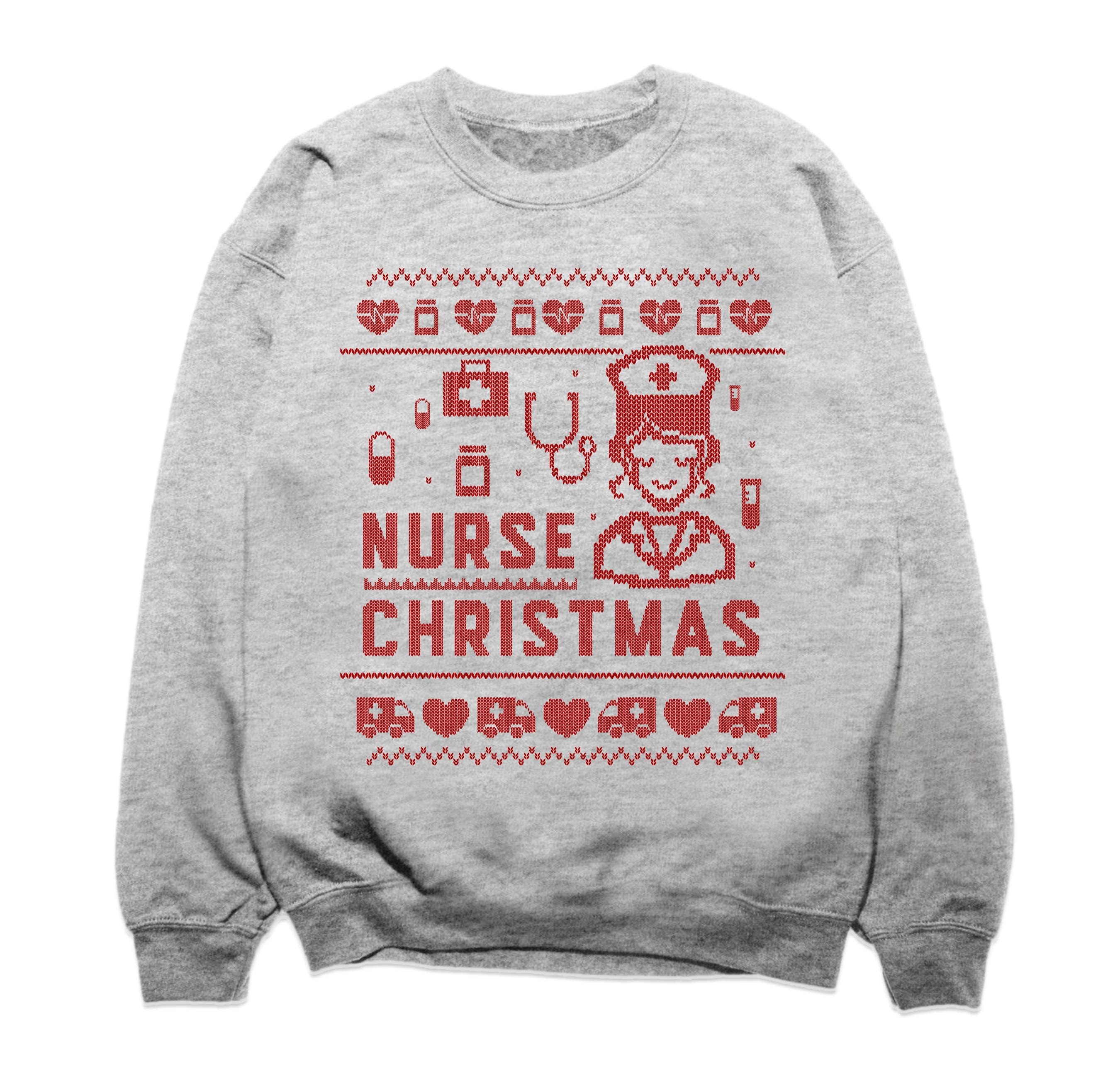 Nurse Christmas Gift, Nurse Ugly Christmas Sweatshirt, Nurse ...