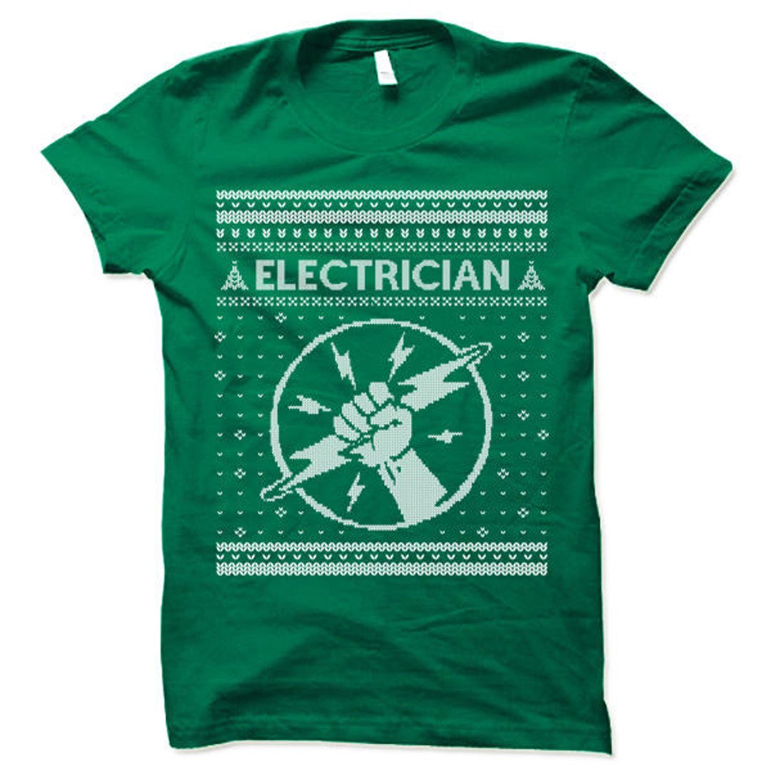 Electrician Christmas T Shirt. Electrician Christmas Gift. - Etsy