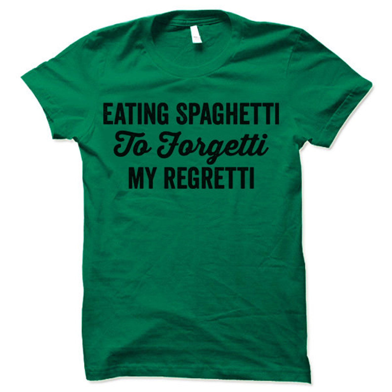 Eating Spaghetti to Forgetti My Regretti Shirt. Funny Foodie Gift T ...