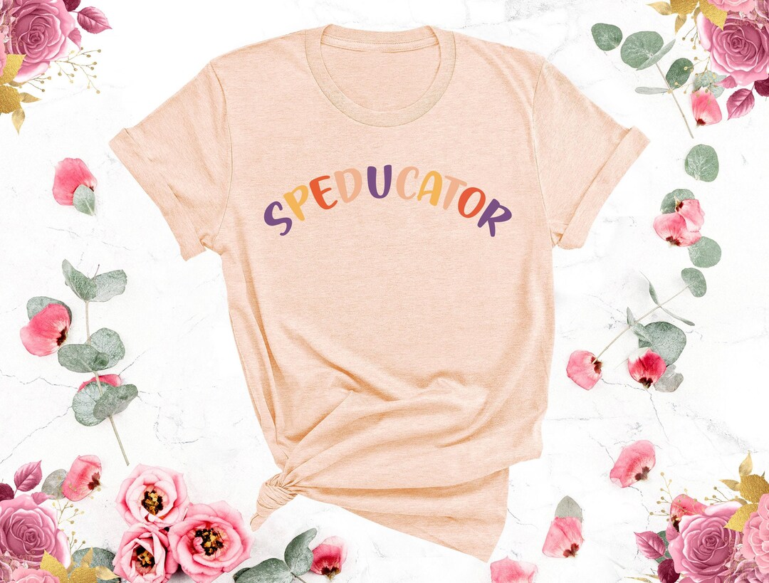 SPED Teacher Shirt, Rainbow Special Education Tee, SPED Teacher ...