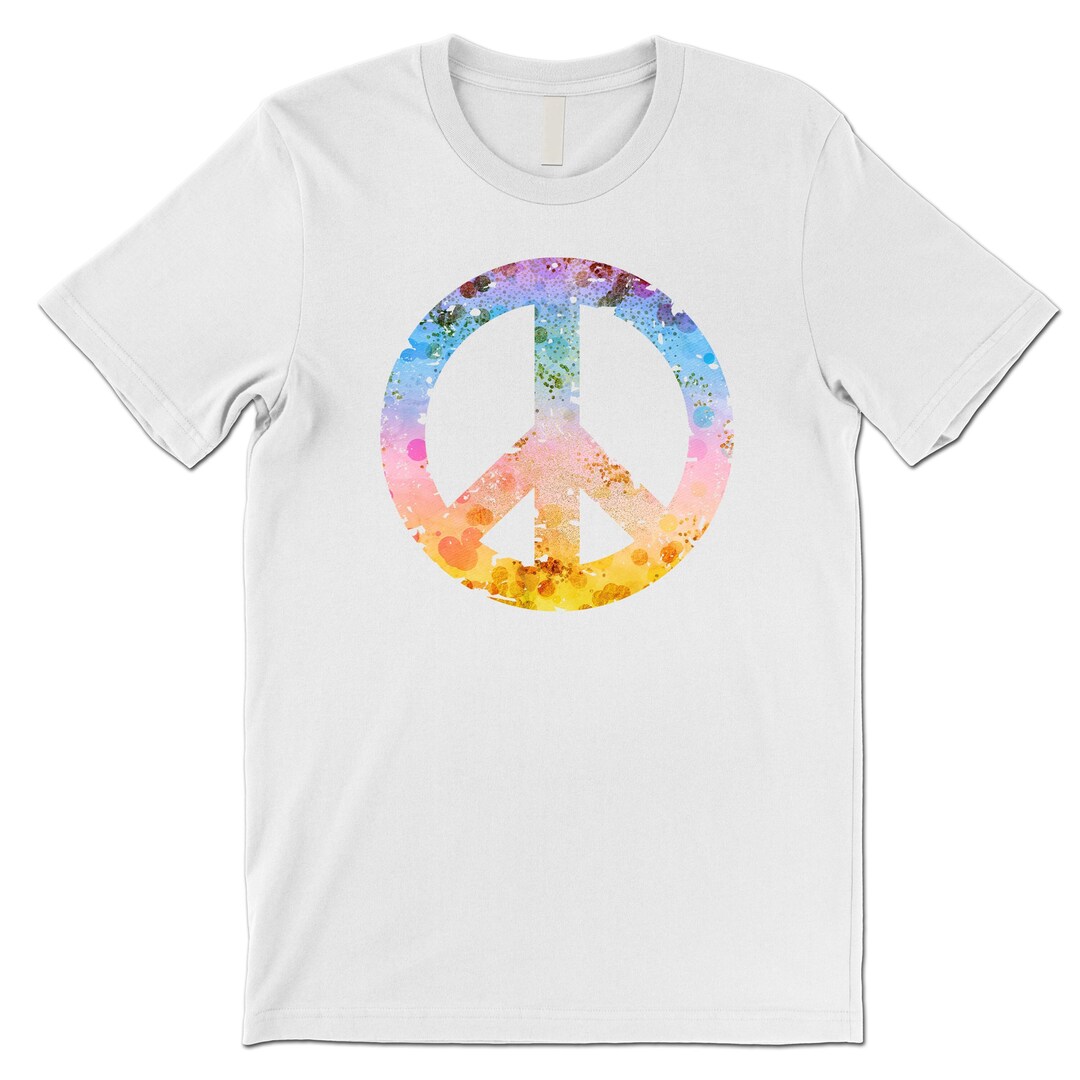 Peace Sign Bokeh Tie Dye Shirt. - Etsy