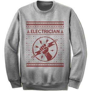 Electrician Christmas Sweater. Electrician Sweatshirt for Men and Women ...
