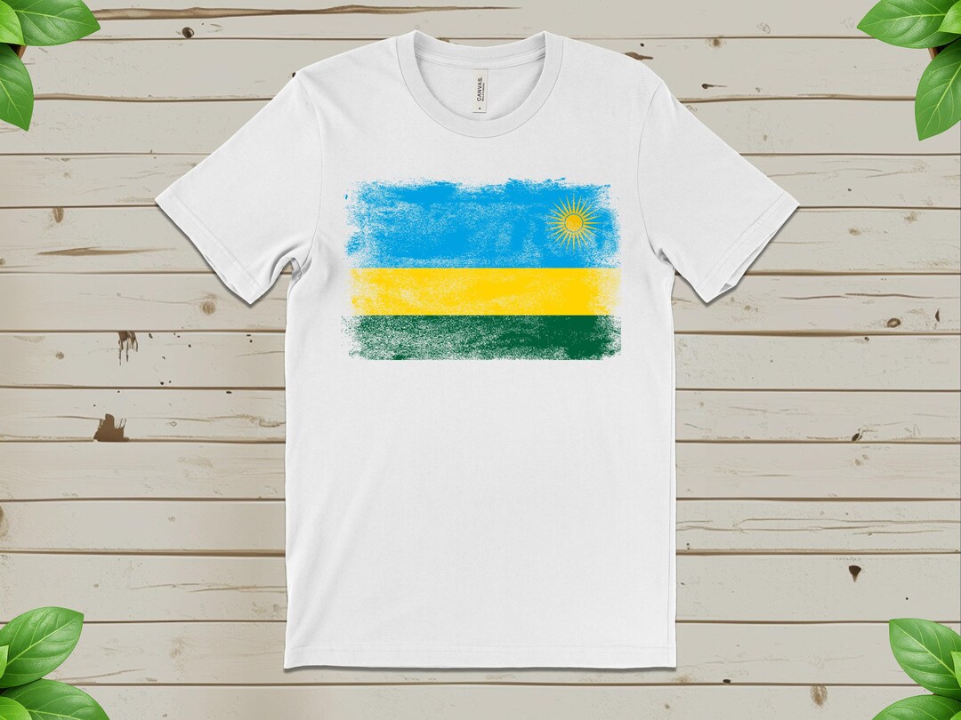 Rwanda Flag T-shirt, Distressed Rwandan Pride Shirt, Unisex National ...