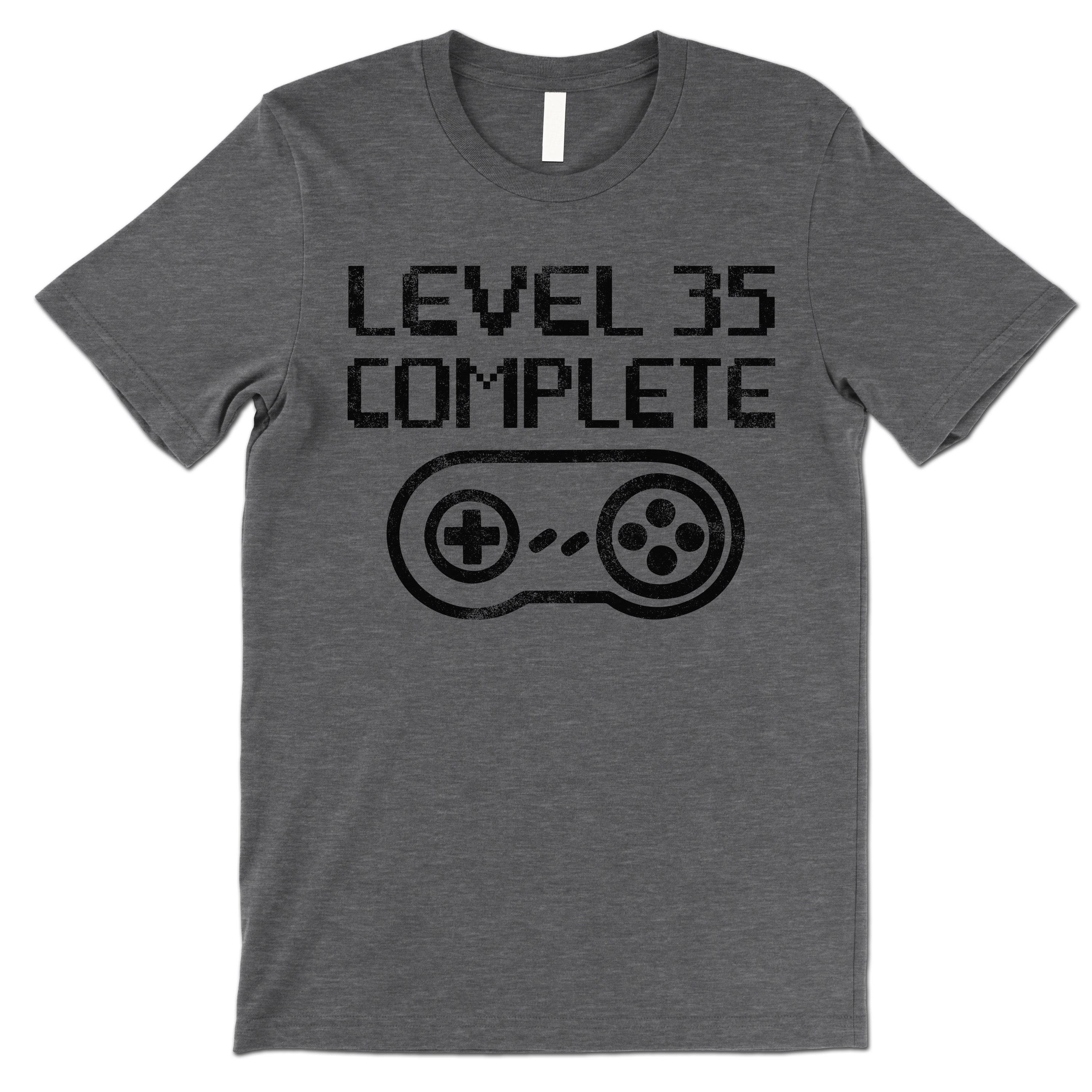 Funny Gamer 35th Birthday Shirt. Level 35 Complete Gamer | Etsy