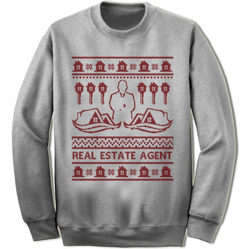 Real Estate Agent Christmas Sweater. Real Estate Agent - Etsy