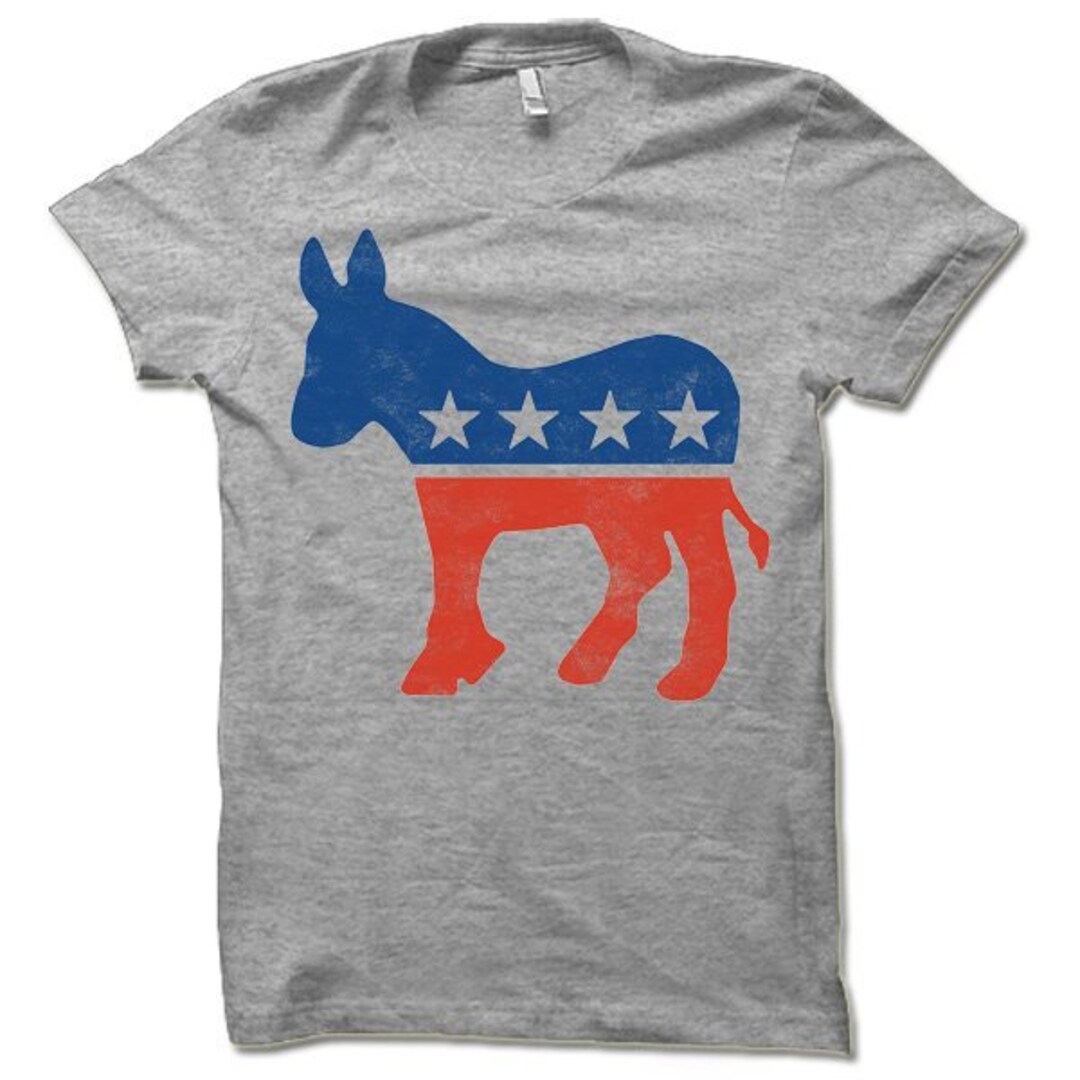Vintage Democrat Donkey T Shirt Political T-shirt Democrat T-shirt - Etsy