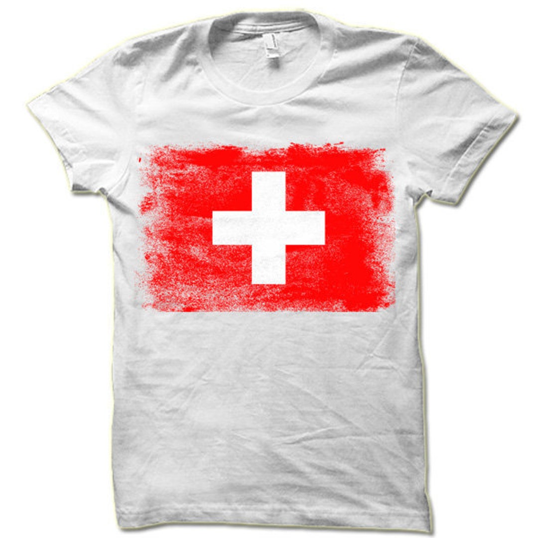 Switzerland Flag Shirt | Swiss Flag T-shirt Gift - Etsy